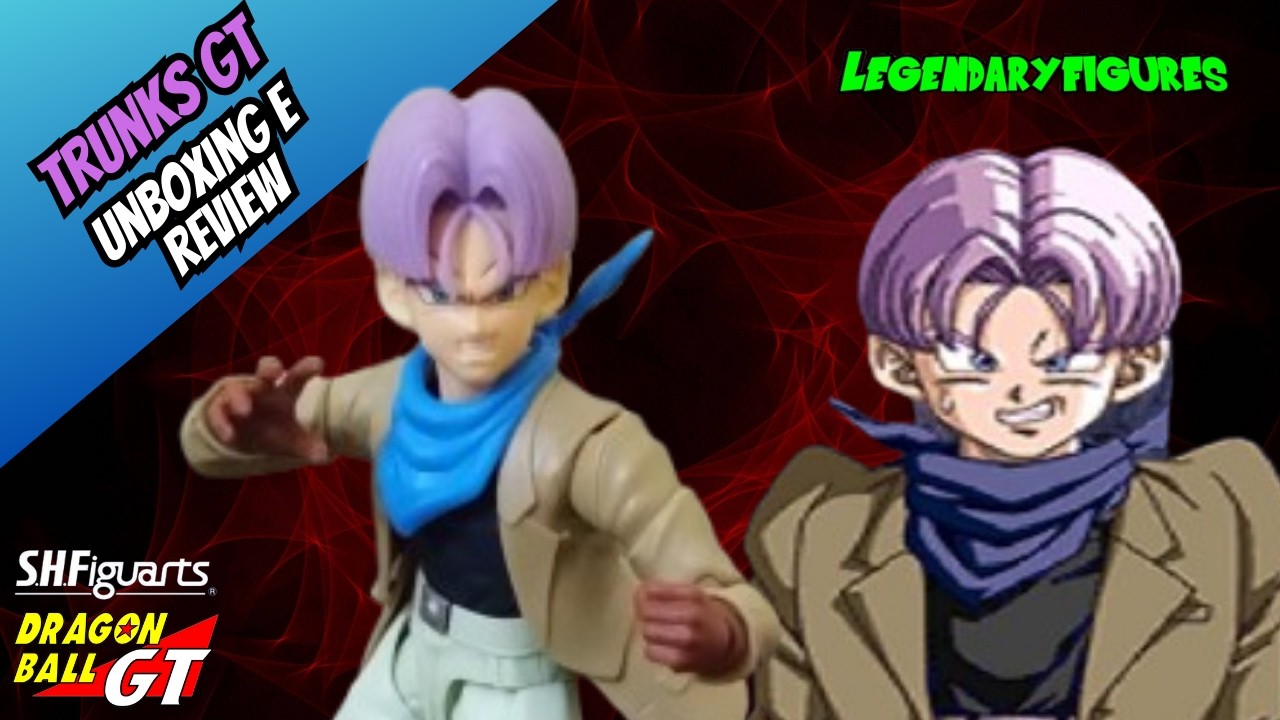 O novo TRUNKS GT S H Figuarts Dragon Ball GT Bandai Unboxing e Review ...