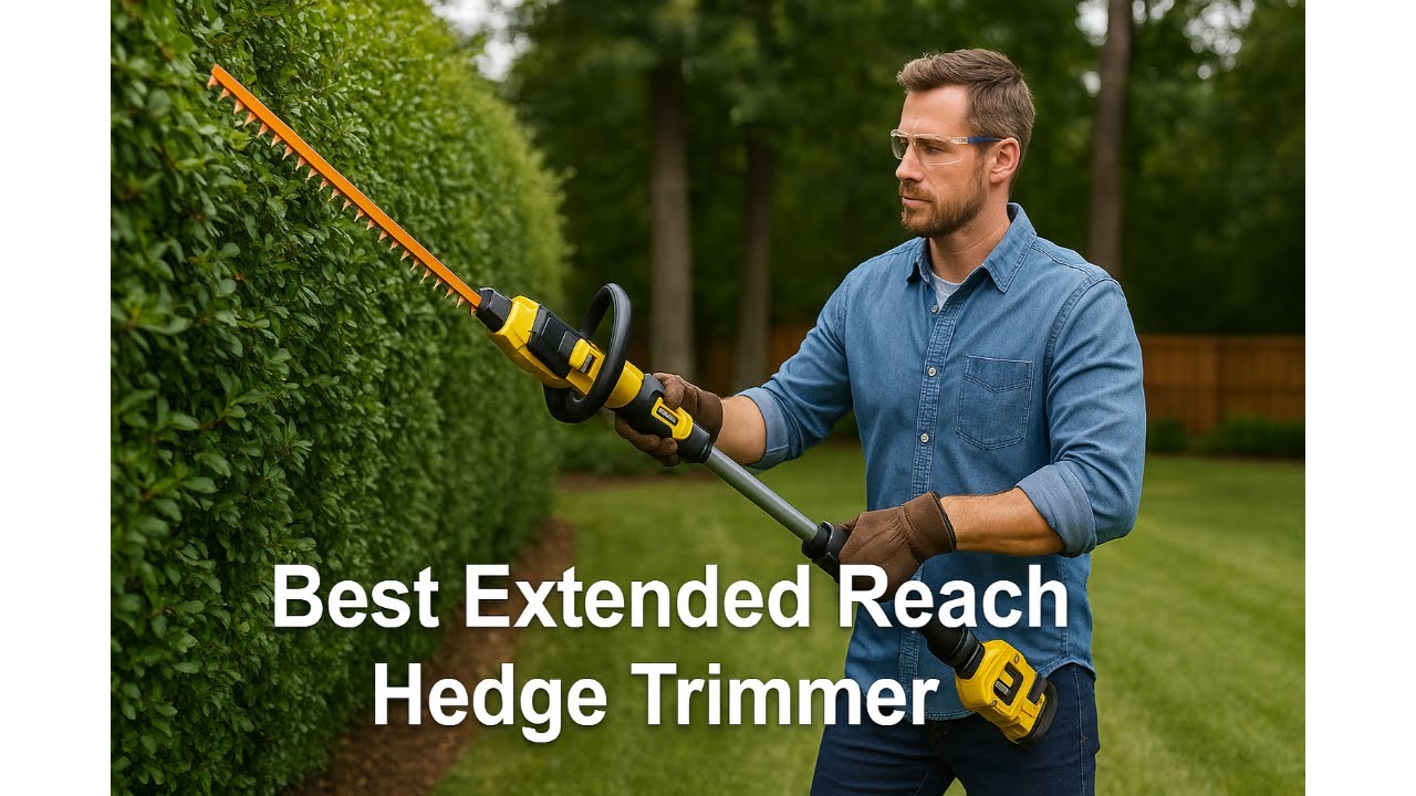 🌿 Best Extended Reach Hedge Trimmer | MZK 20V MAX 23-inch Cordless Pole ...