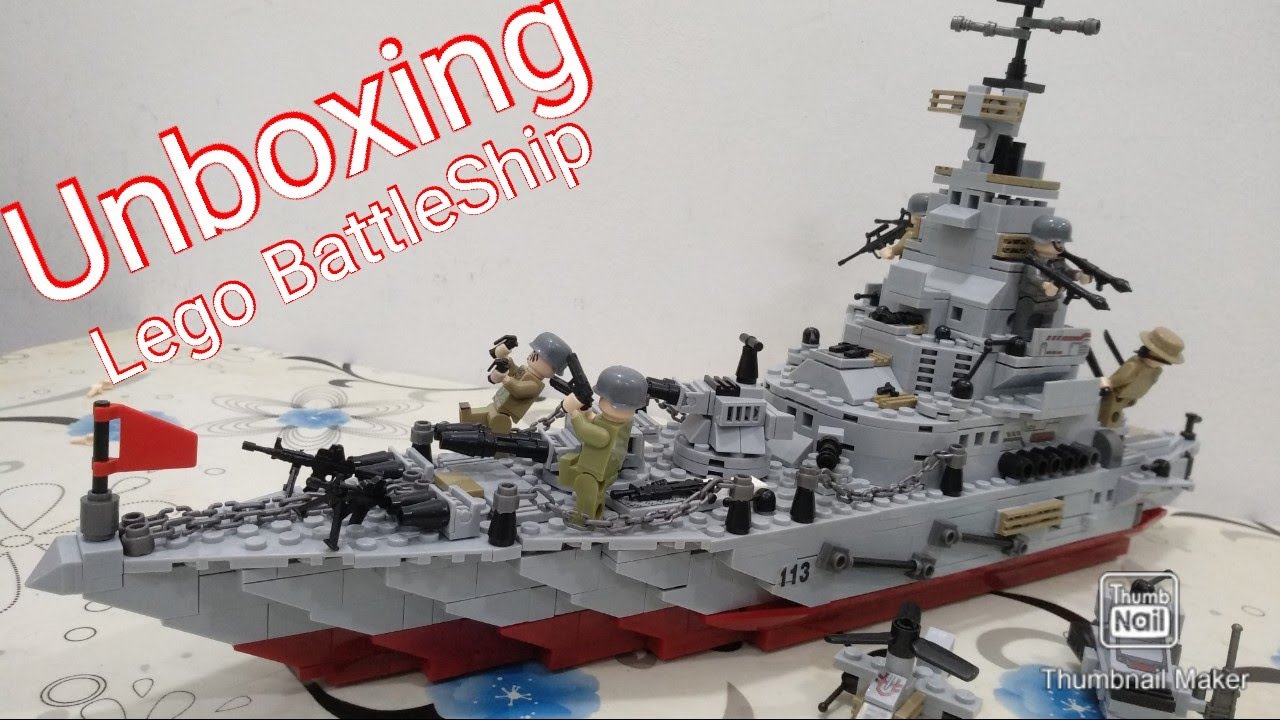 Unboxing Lego BattleShip set. Unofficial Lego brand - YouTube