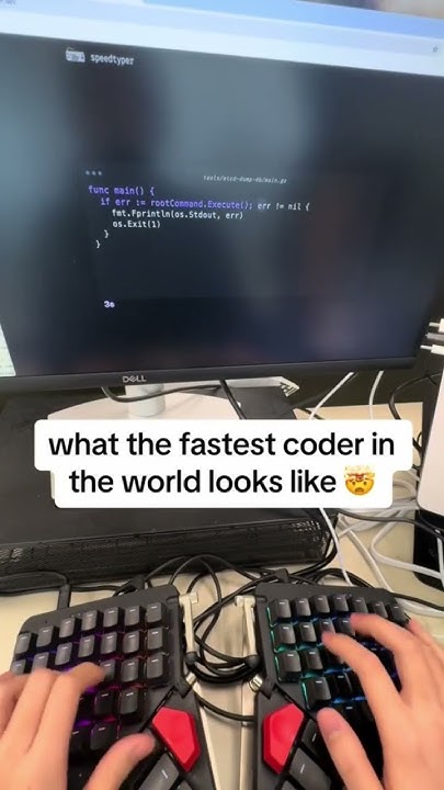 what the world’s fastest coder looks like 🤯 #cs #typing #coding # ...