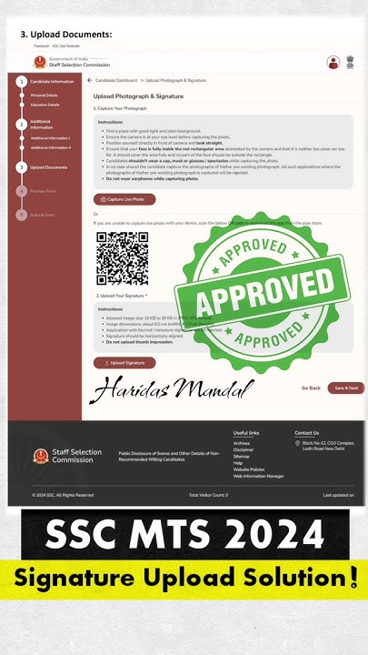 SSC MTS 2024 Signature Upload Problem Solved 🫡| SSC MTS Signature Upload, SSC MTS Sign Upload ...