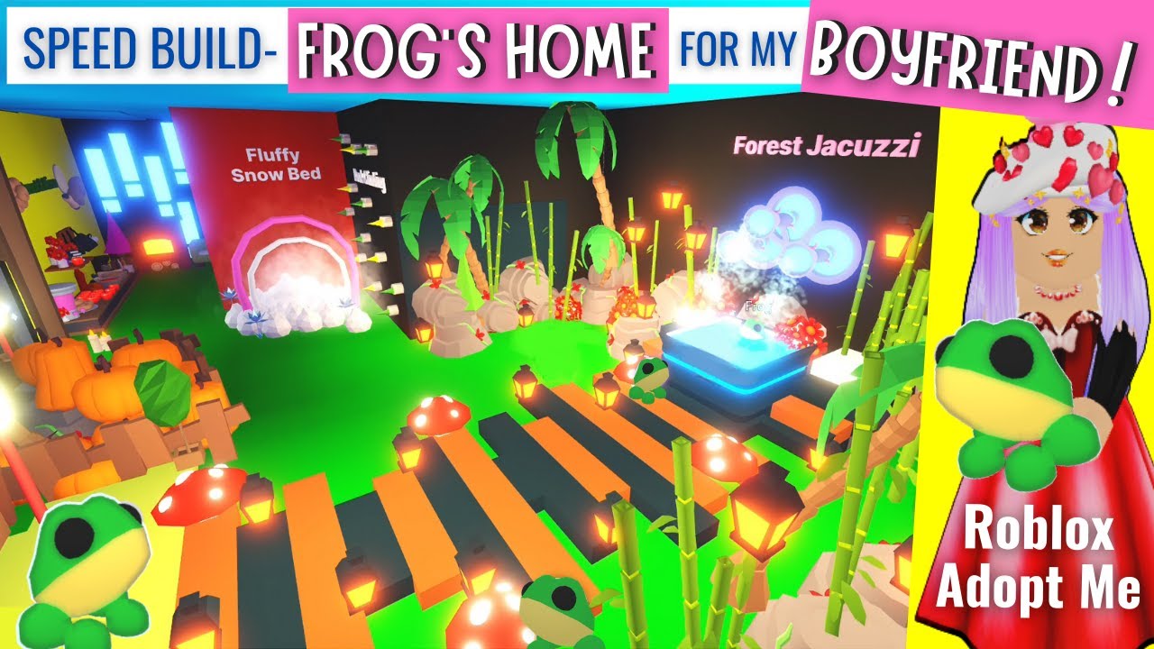 Speed Build - 🐸Frog's Home For Boyfriend Before Turning Human! Adopt Me ...