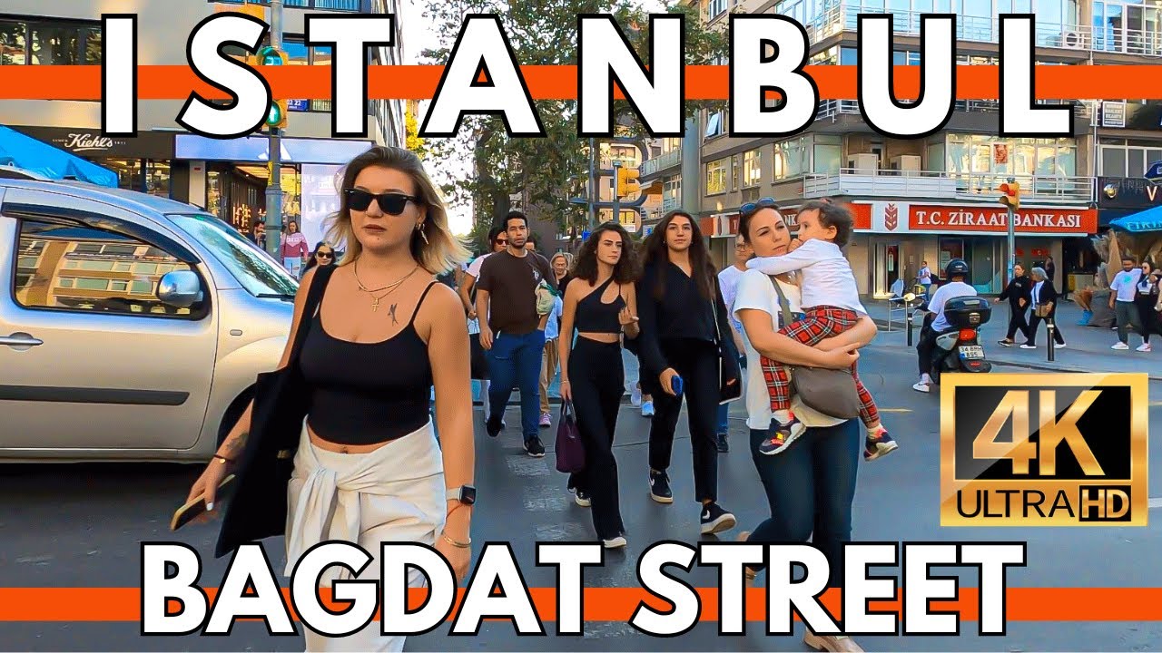 Istanbul Turkey 2023 Bagdat Street 8 October Walking Tour | 4K UHD ...
