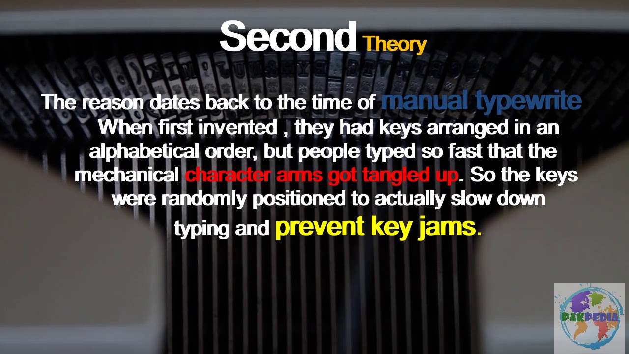 Why keyboards are arranged in QWERTY style why not alphabetical? اردو ...