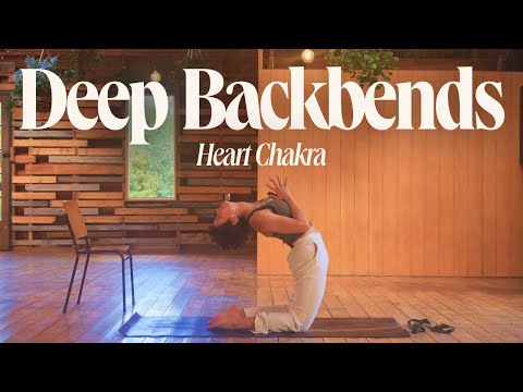 60 Min Vinyasa Flow w/ Deep Backbends | Heart Chakra