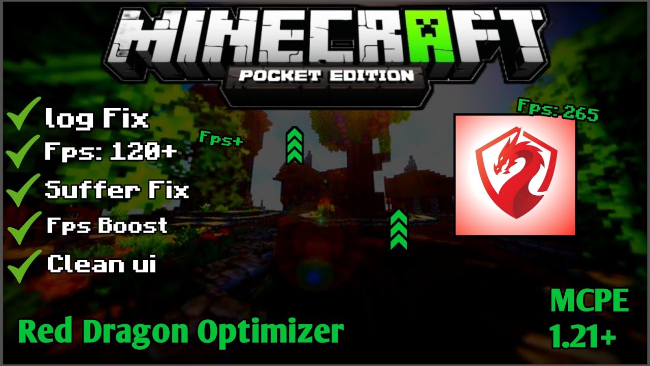 Red Dragon Optimizer for minecraft pe 1.21+🐲🔥 (Insane Fps Boost) - YouTube