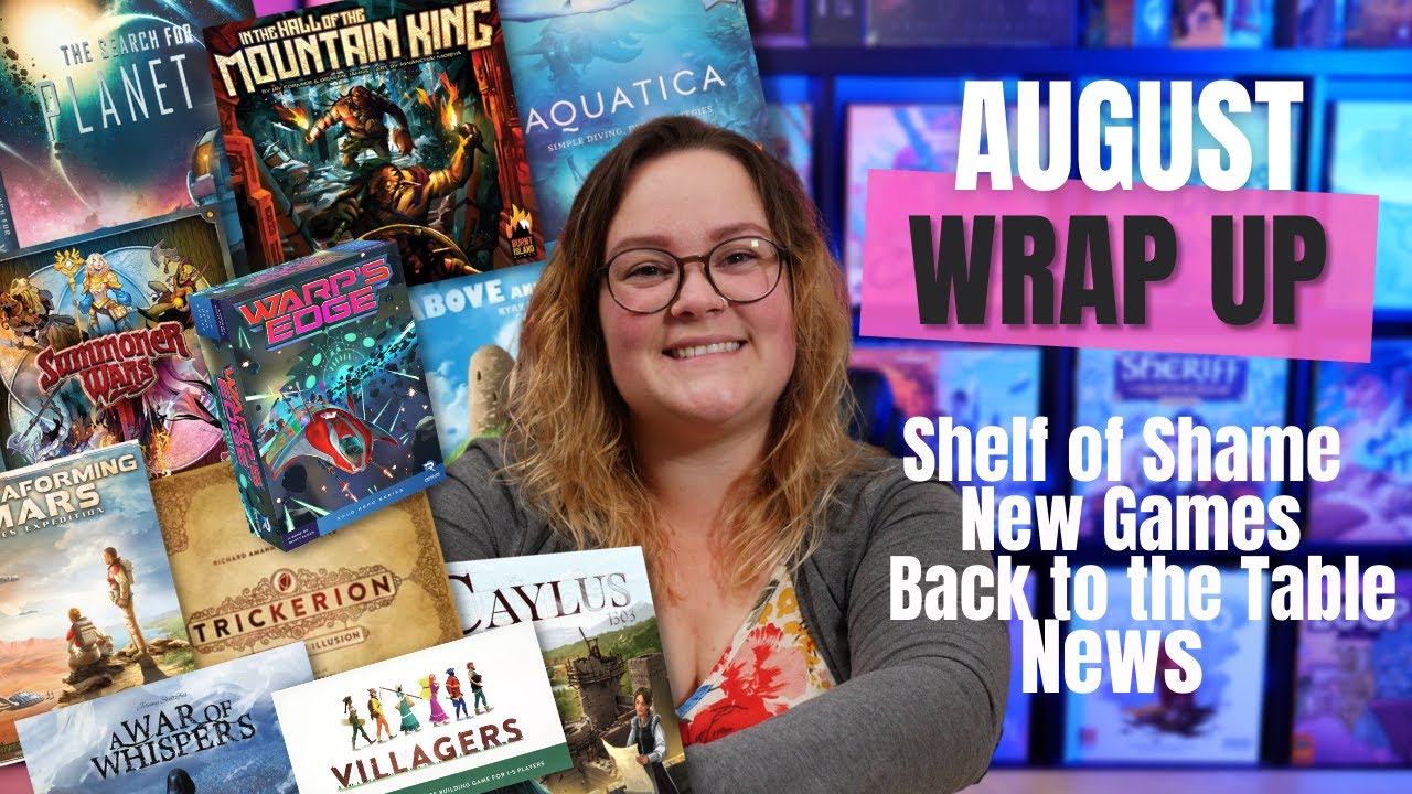 Monthly Board Game Wrap up | August 2021 - YouTube