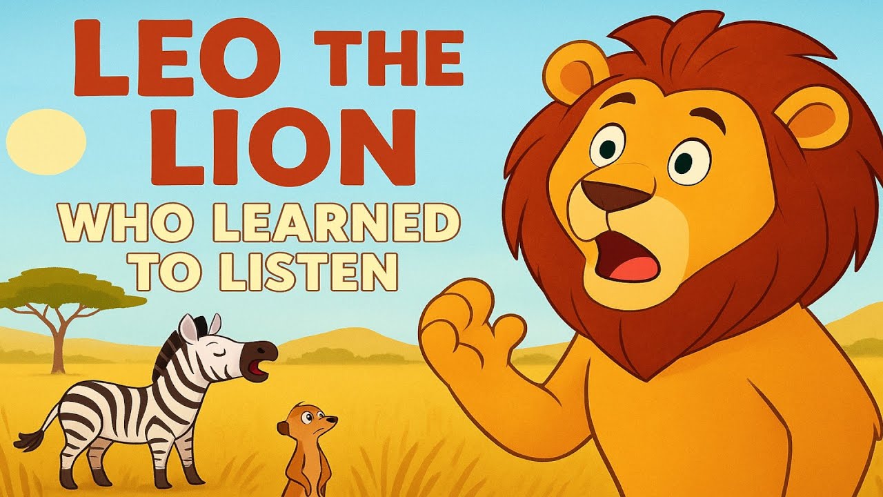 Story Time For Kids - Leo The Lion Who Learned To Listen - YouTube