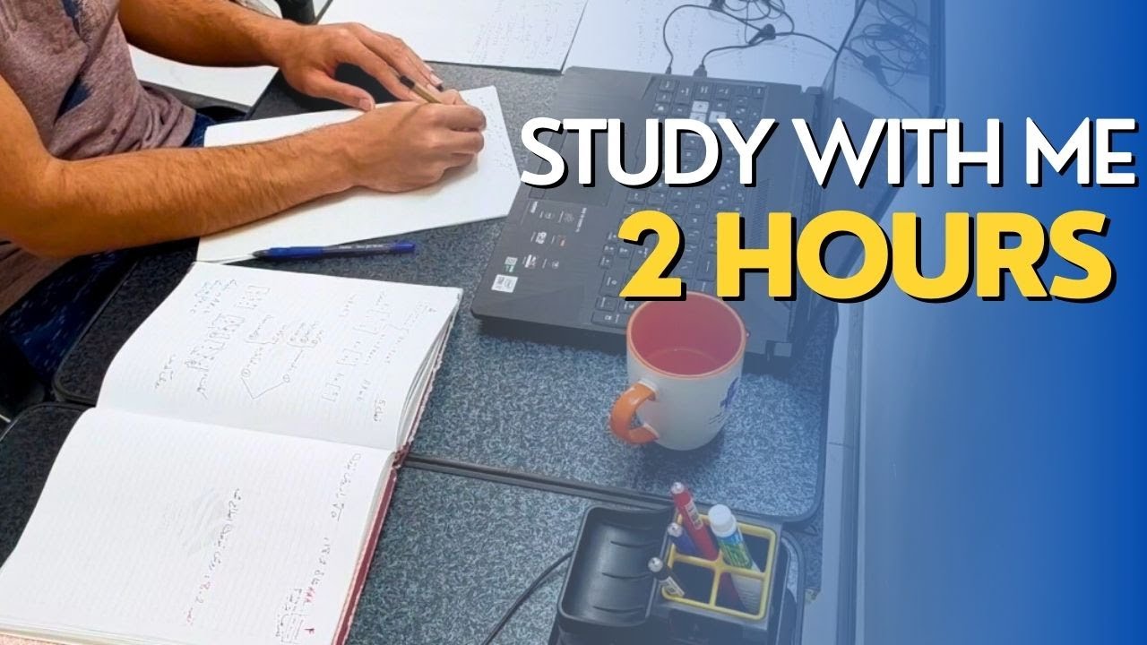 2- HOUR STUDY WITH ME | 📒3 session , 5 minutes break , pomodoro - YouTube