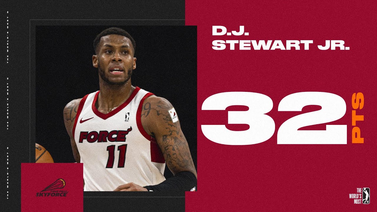 D.J. Stewart Jr. (32 points) Highlights vs. Memphis Hustle - YouTube
