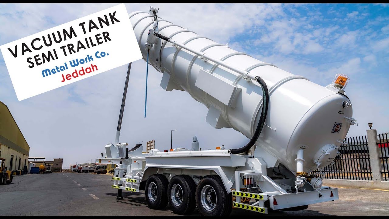 SEMI TRAILER VACUUM TANK WITH TIPPING SYSTEM - YouTube