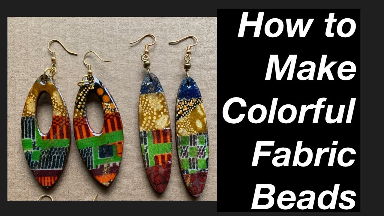 How to make colorful fabric beads (Carnival Beads) - YouTube