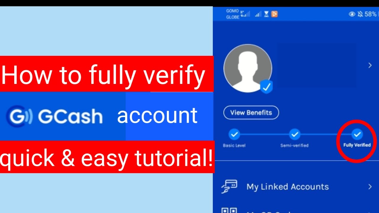 How to fully verify gcash account updated - YouTube