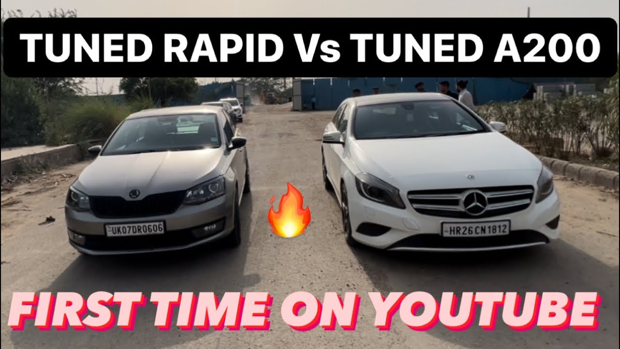 TUNED SKODA RAPID Vs TUNED A200D DRAGRACE🔥🔥 - YouTube