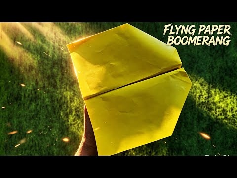 How to make Flying paper boomerang new . #paper #origami #airplane #shorts #thuthach 