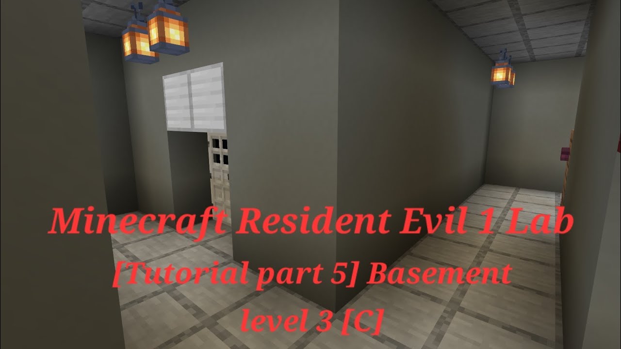 Minecraft Resident Evil 1 Lab Tutorial part 5 Basement level 3 [C ...