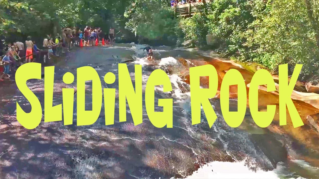 Sliding Rock Water Slide North Carolina - YouTube