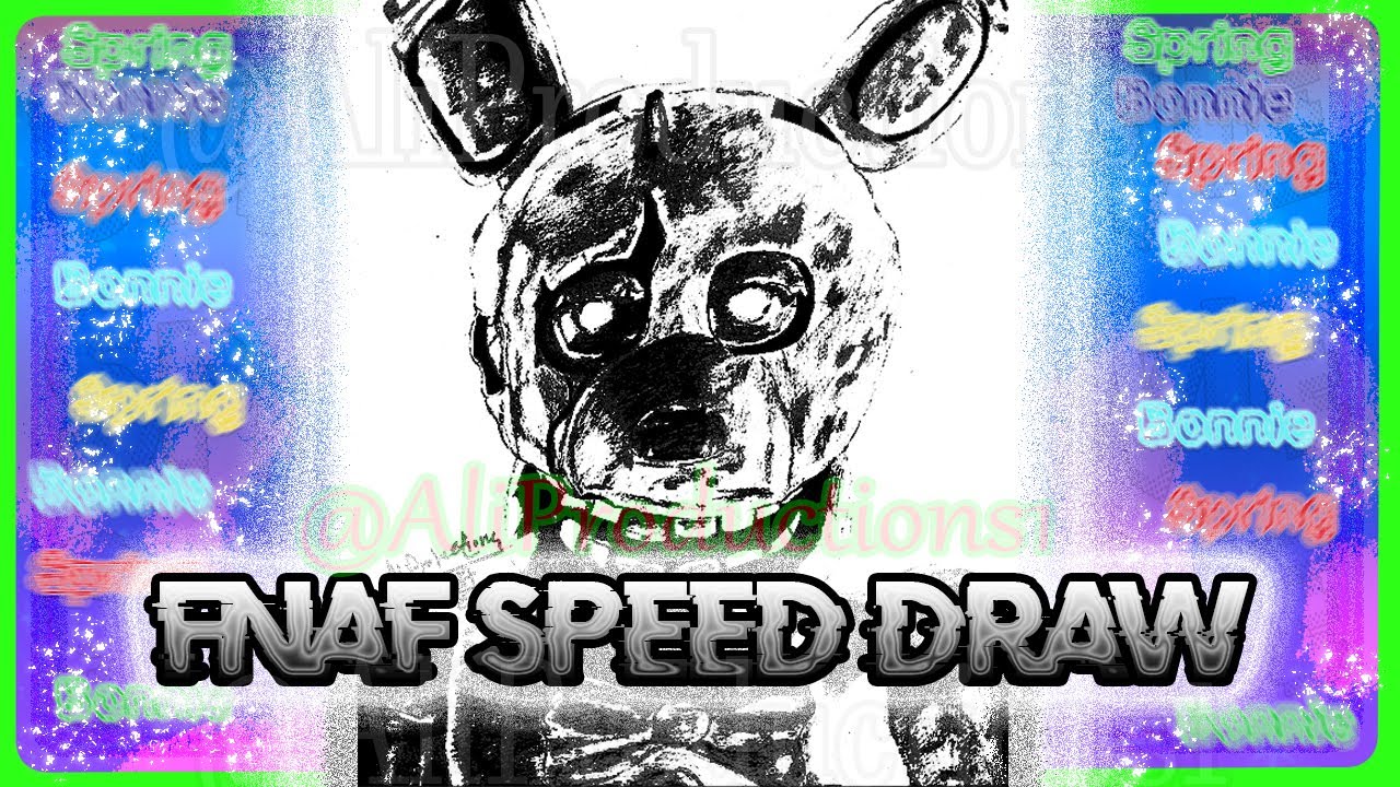 Speed Paint - Drawing FNaF Movie Spring Bonnie - 2024 - YouTube