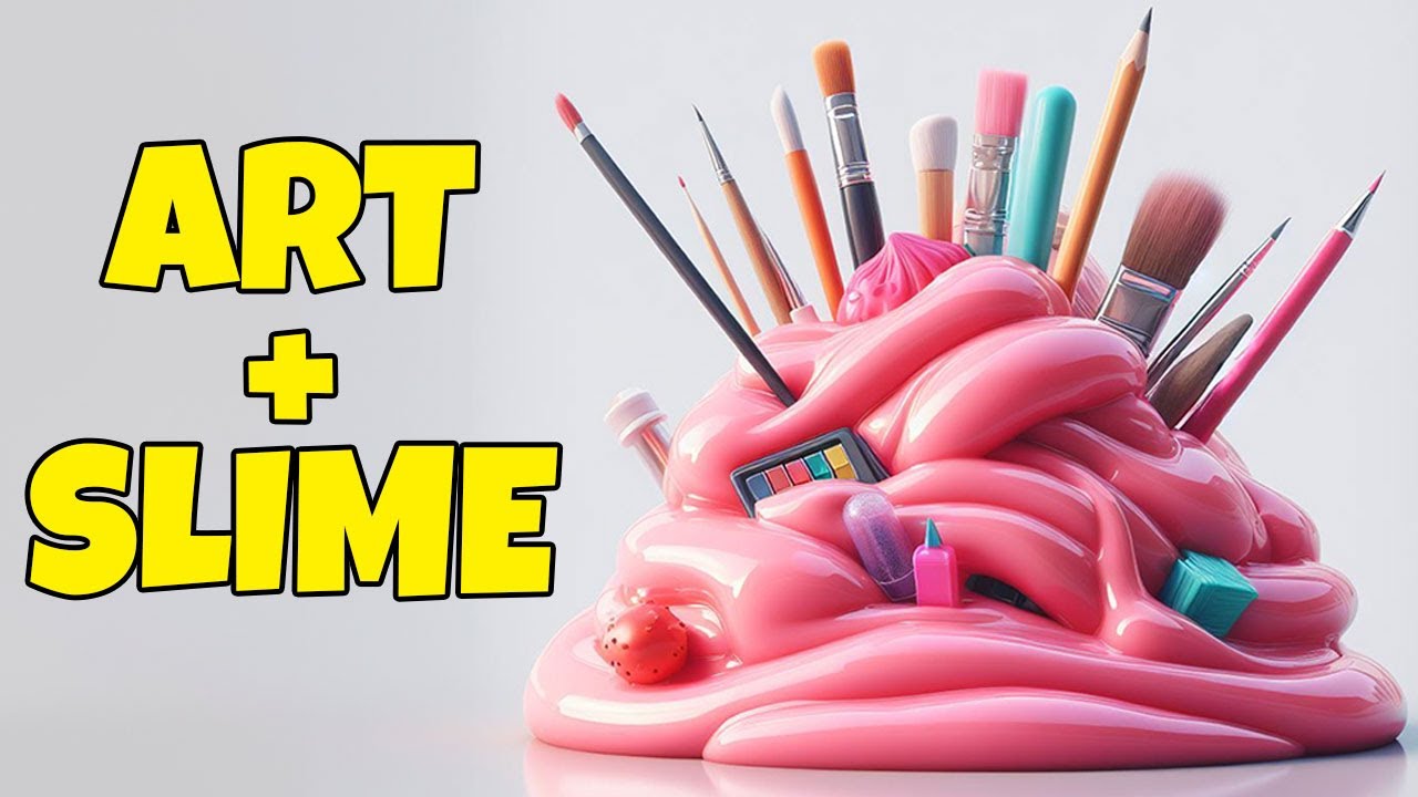 Adding Art Supplies in SLIME! - YouTube