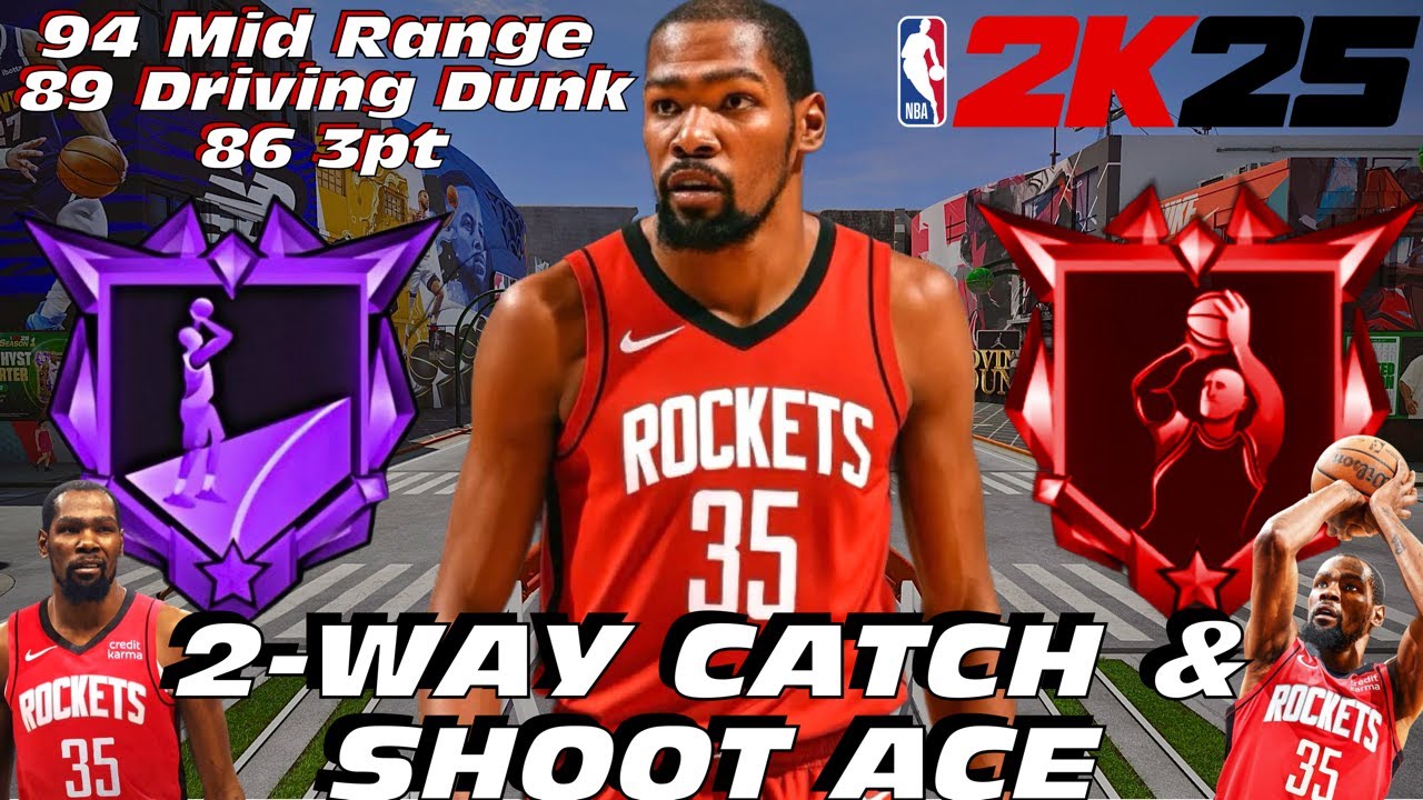 BEST BUILD NBA 2K25: NEW 6'10 2-WAY CATCH & SHOOT ACE BUILD! The BEST ...