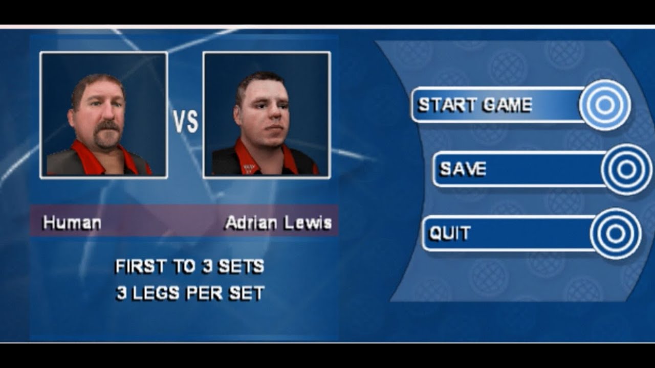 PDC World Championship Darts 2008 PS2 - Round 2! Adrian Lewis. - YouTube