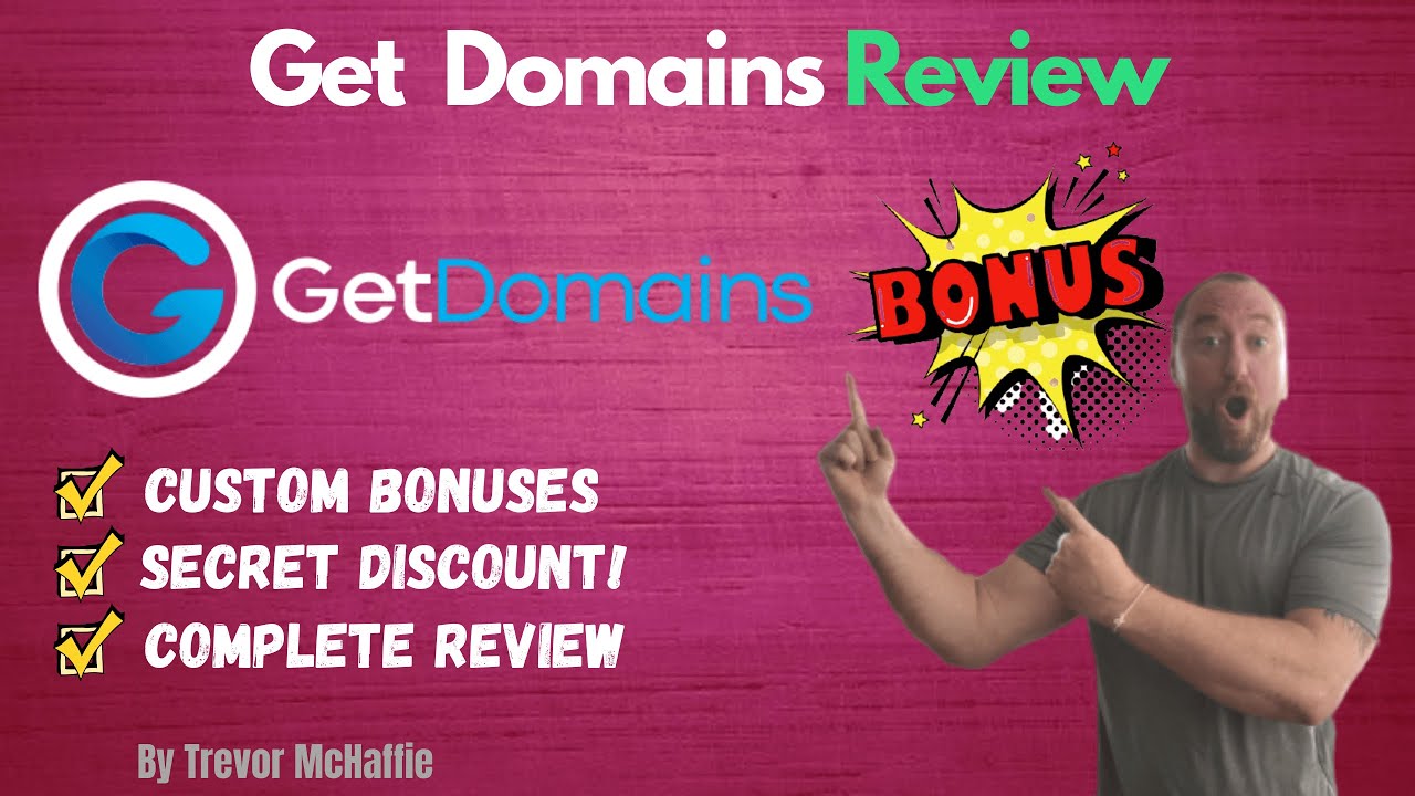 Get Domains Review 📢 DEMO 📢 DON'T MISS MY GET DOMAINS 🎁 CUSTOM BONUS 🎁 ...