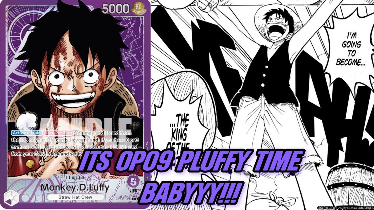 PURPLE LUFFY OP09 DECK PROFILE AND MATCHES AGAINST PLUFFY AND BLACK ...