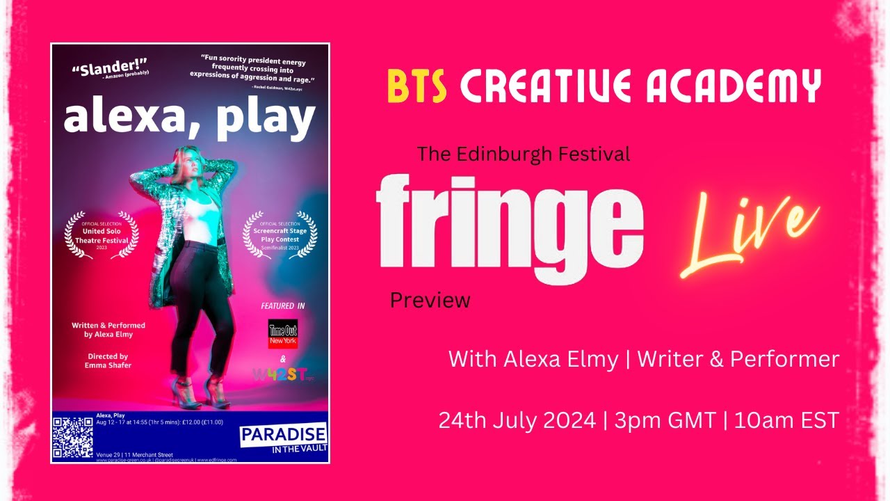 Edinburgh Fringe Preview | Alexa, Play | Alexa Elmy - YouTube