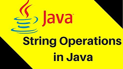String Handling in Java - YouTube
