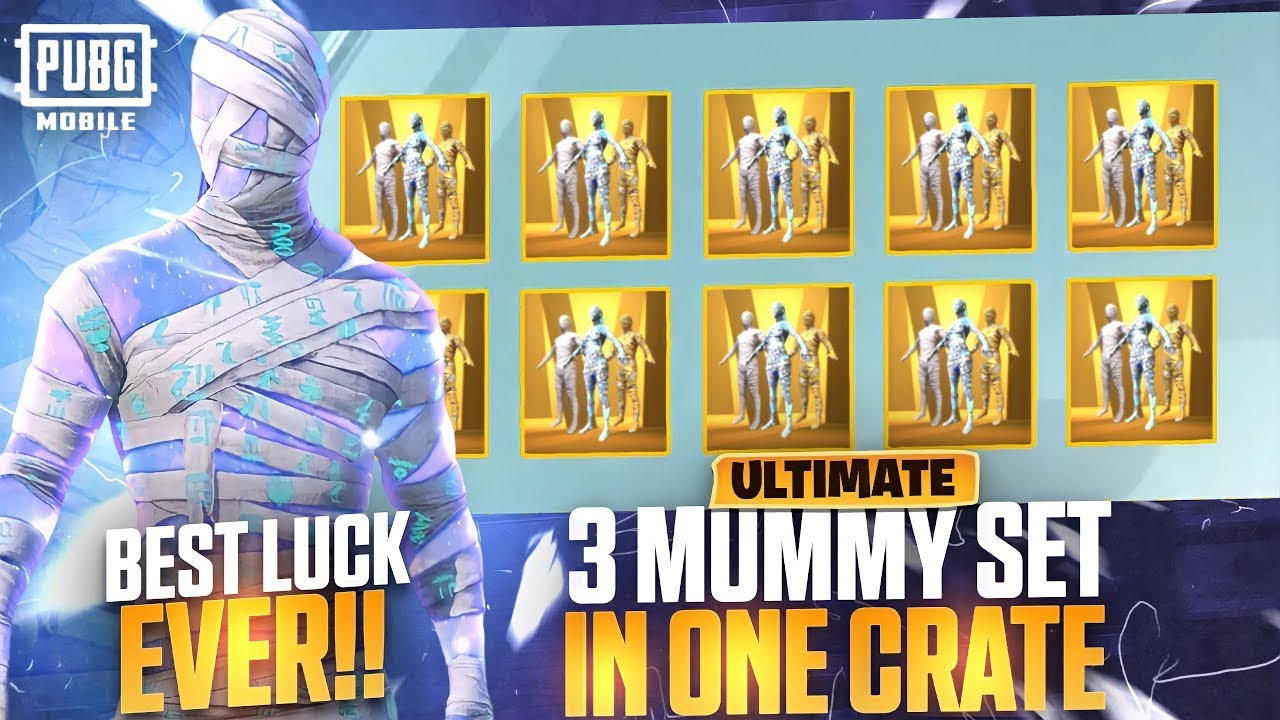 Got Ultimate Mummy Set Crate Opening 😱😱Old Mummy Set back 😱😱 #pubg # ...
