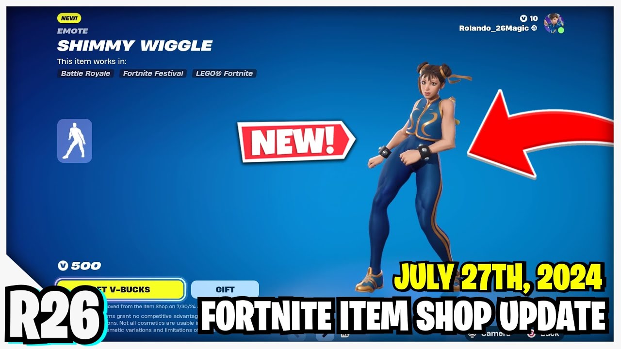 *NEW* Fortnite Item Shop SHIMMY WIGGLE ICON EMOTE! - YouTube