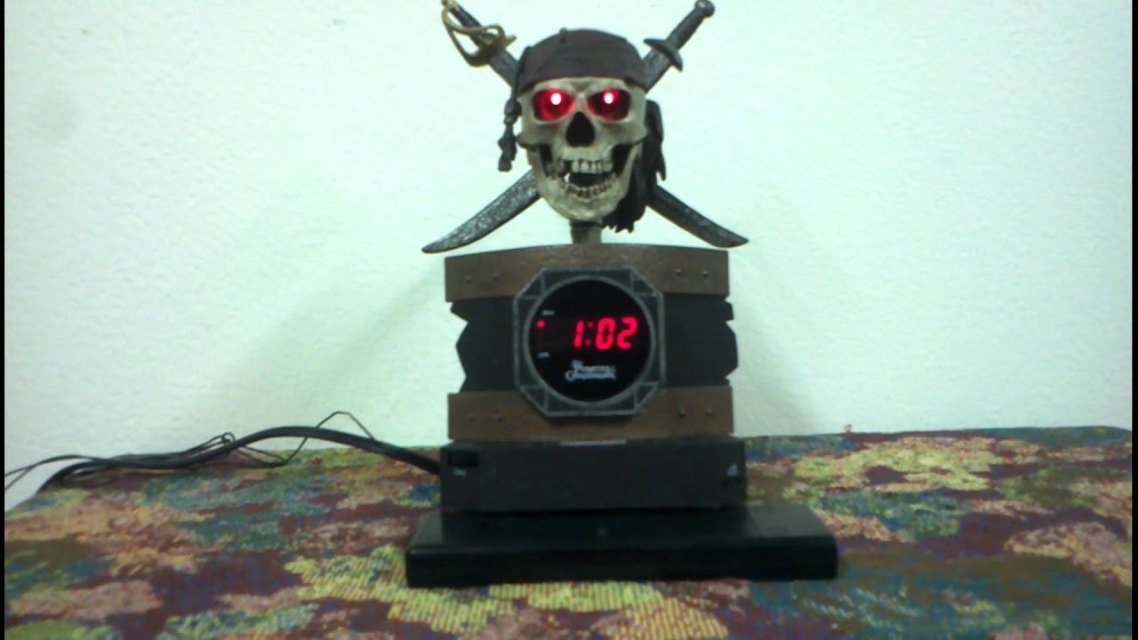 Pirates of the Caribbean Talking Alarm Clock - YouTube