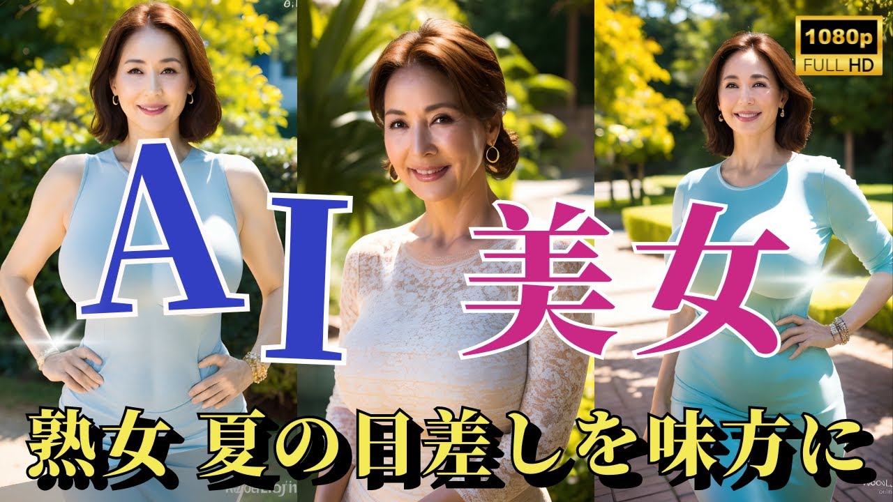 AI美女|熟女 夏の日差しを味方に|AIグラビア|Mature Summer Beauty|AI Art|AI Lookbook|AI ...