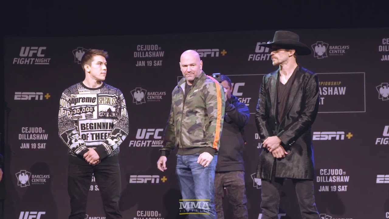 UFC Brooklyn: Donald Cerrone vs. Alexander Hernandez Presser Staredown ...