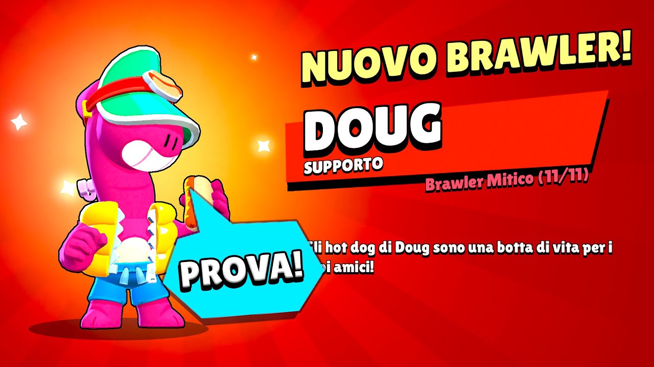 PROVO il NUOVO BRAWLER Mitico: DOUG! | Brawl Stars ITA - YouTube