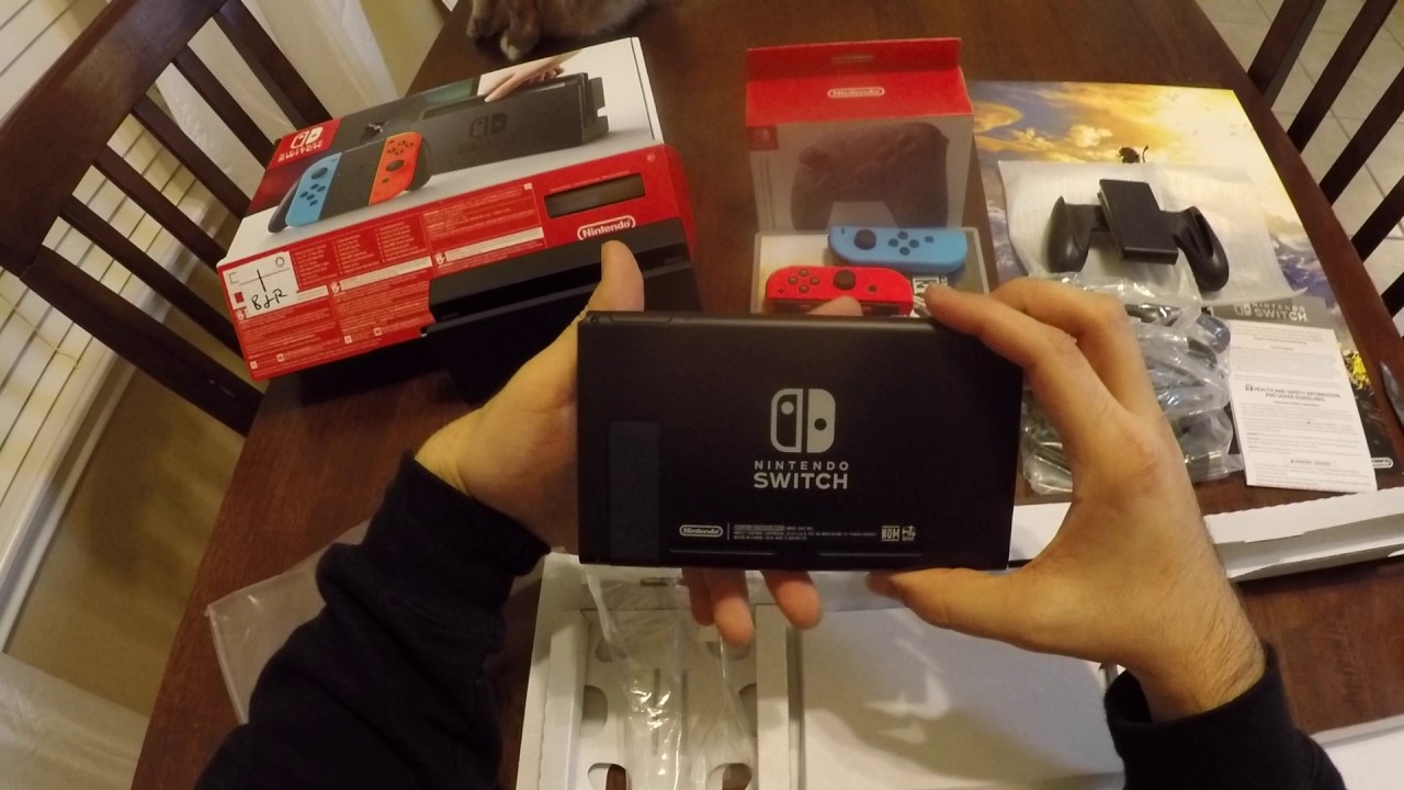 Unboxing the Nintendo Switch | GoPro HERO 4 POV - YouTube