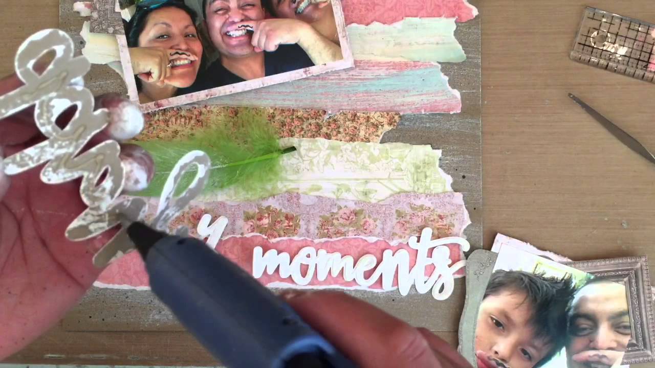 Prima Debutante layout for Art Attack with process video - YouTube
