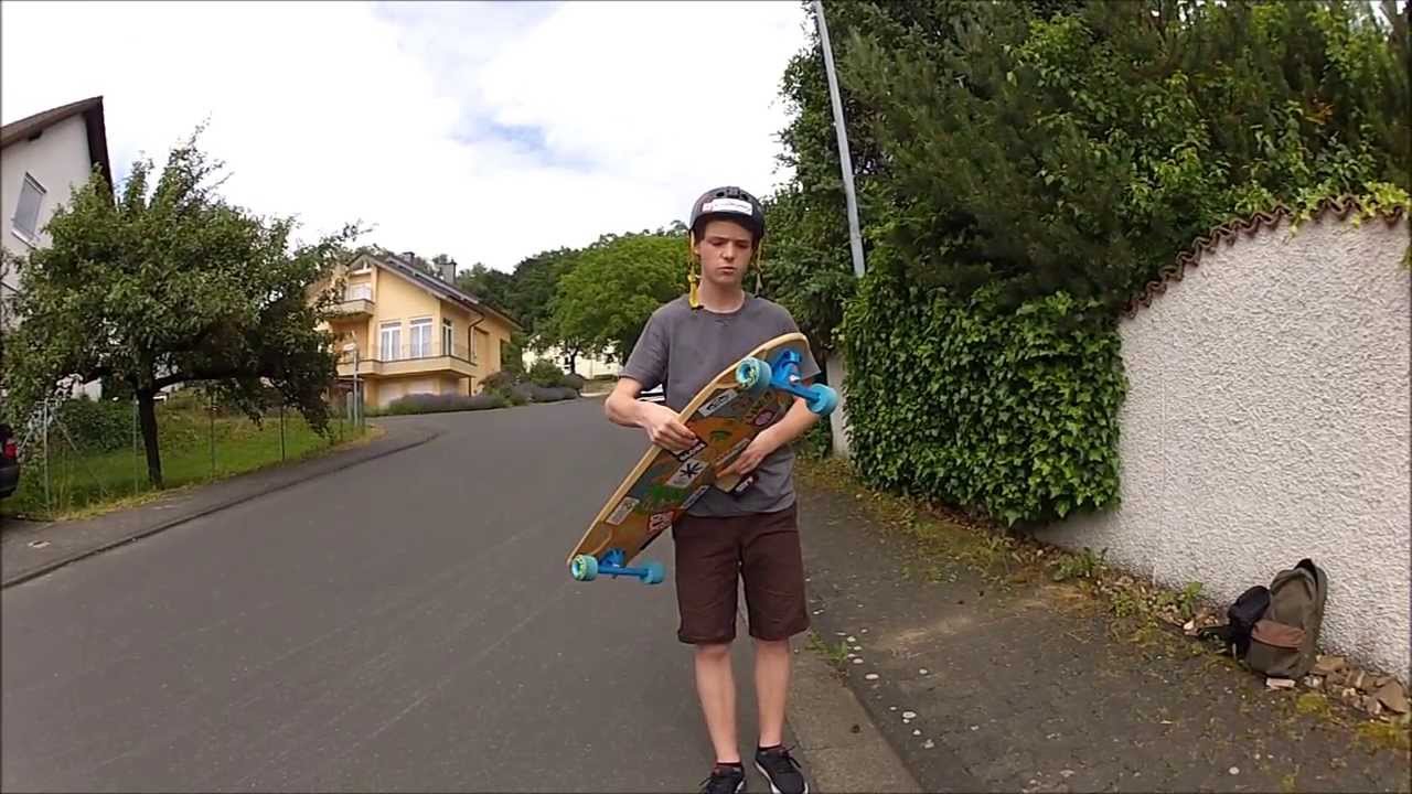 Longboard : Powerslide Tutorial (German) - YouTube