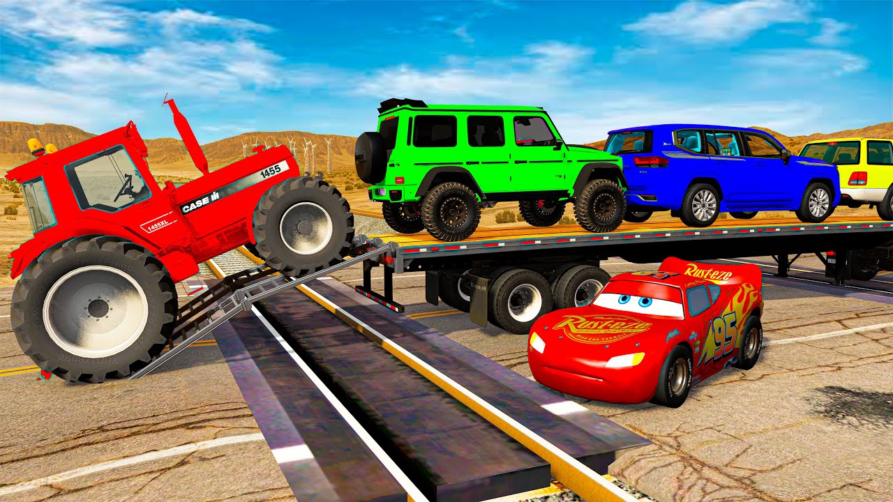 Flatbed Truck BNG STYLE GAMES | Transportation with Truck - Pothole vs ...