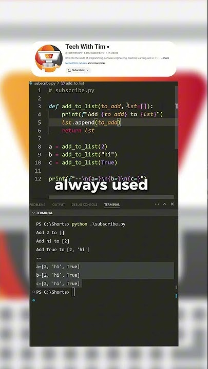 Do you make this Python mistake? - YouTube
