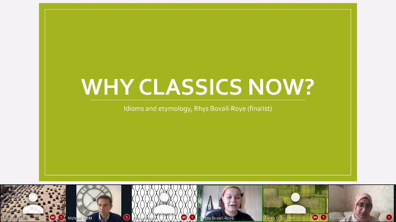 Why classics now? by Rhys Boxall-Roye. - YouTube