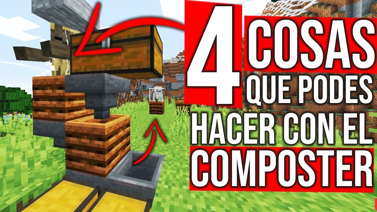 Cuatro cosas que podes hacer con el composter | Minecraft - YouTube
