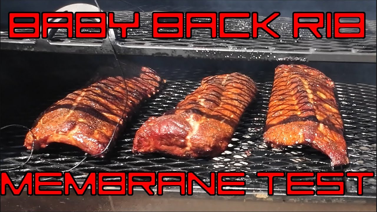 Pork Baby Back Ribs / Spare Ribs - Test What To Do With The Membrane ...