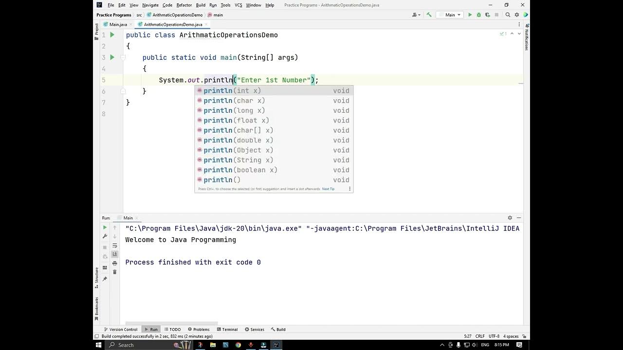 Practice Program : Addition of Numbers Entered By User - YouTube
