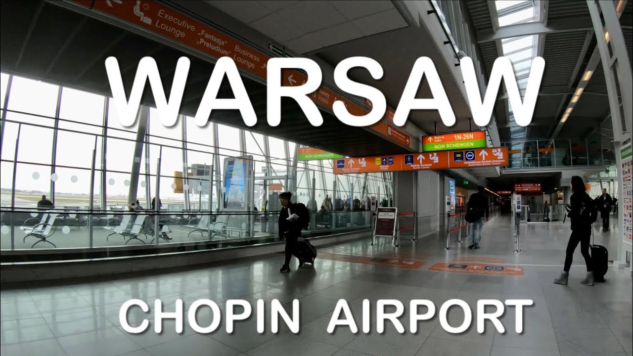 Walking at Warsaw Chopin Airport. Poland - YouTube