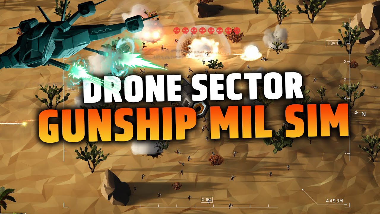 Pilot a Futuristic GUNSHIP & BRING THE RAIN | Drone Sector Preview ...