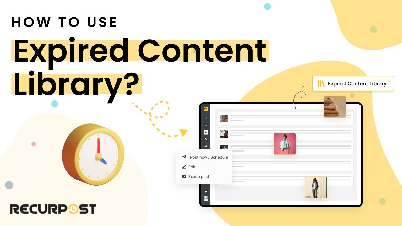 How to Use Expired Content Library in RecurPost? - YouTube