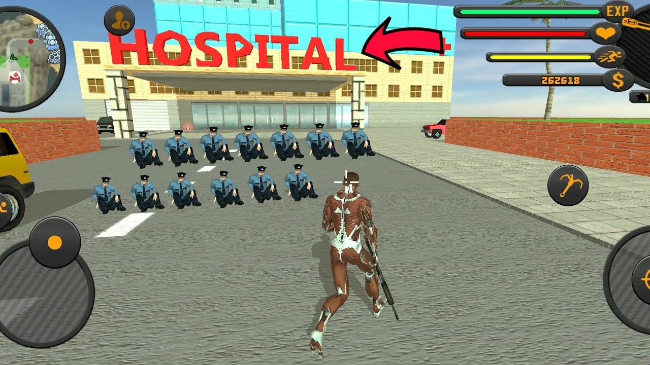 Rope Hero 3 - (Rope Hero Fight Police Man on Hospital) - Hospital ...