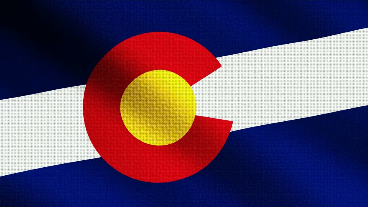 CO - Colorado State Flag // Vlag van de Amerikaanse staat Colorado ...