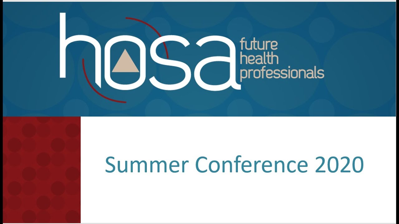 Alabama HOSA Summer Conference Update 2020 - YouTube